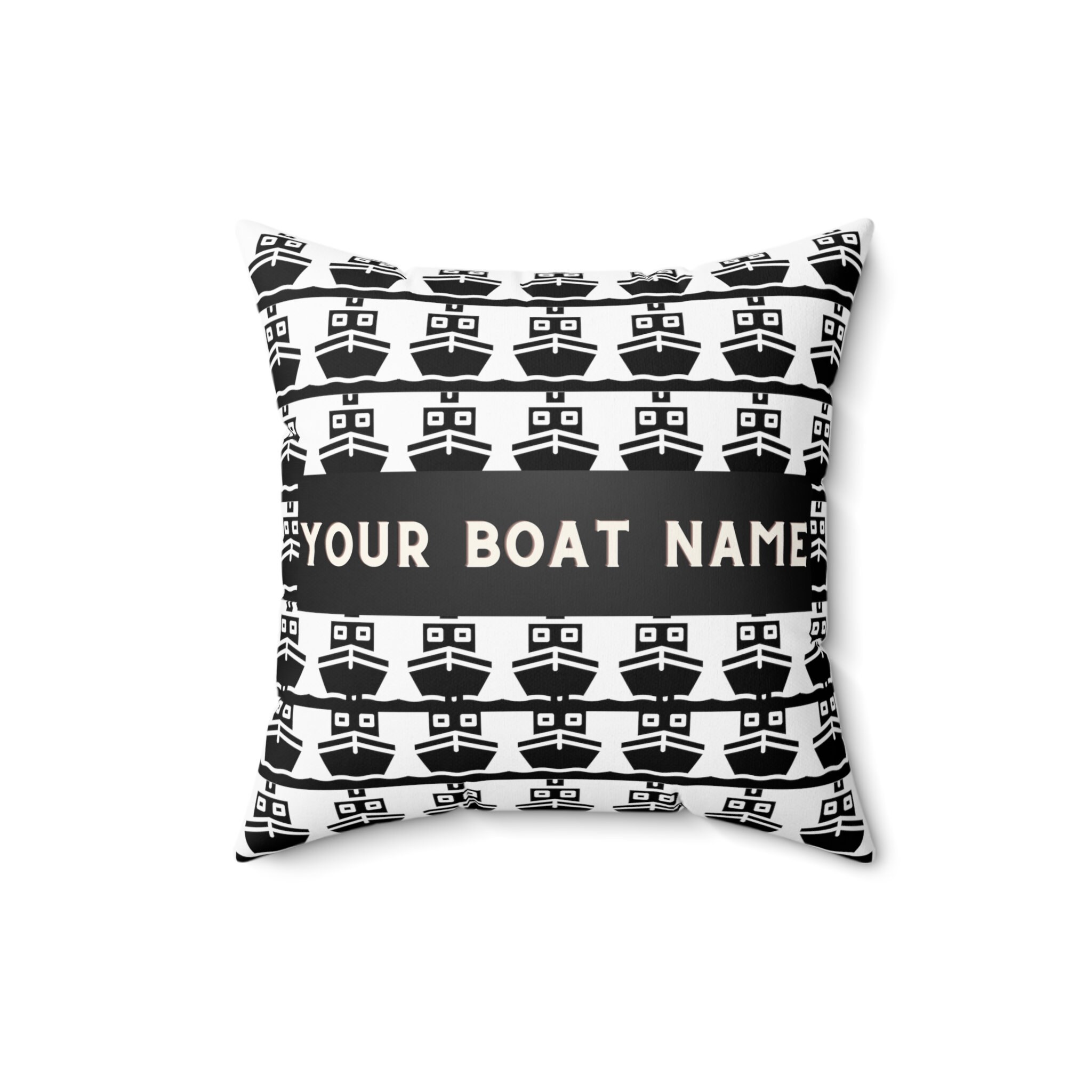 Personalized Boat Name Indoor Pillow Custom Indoor Boat Pillow, Custom ...