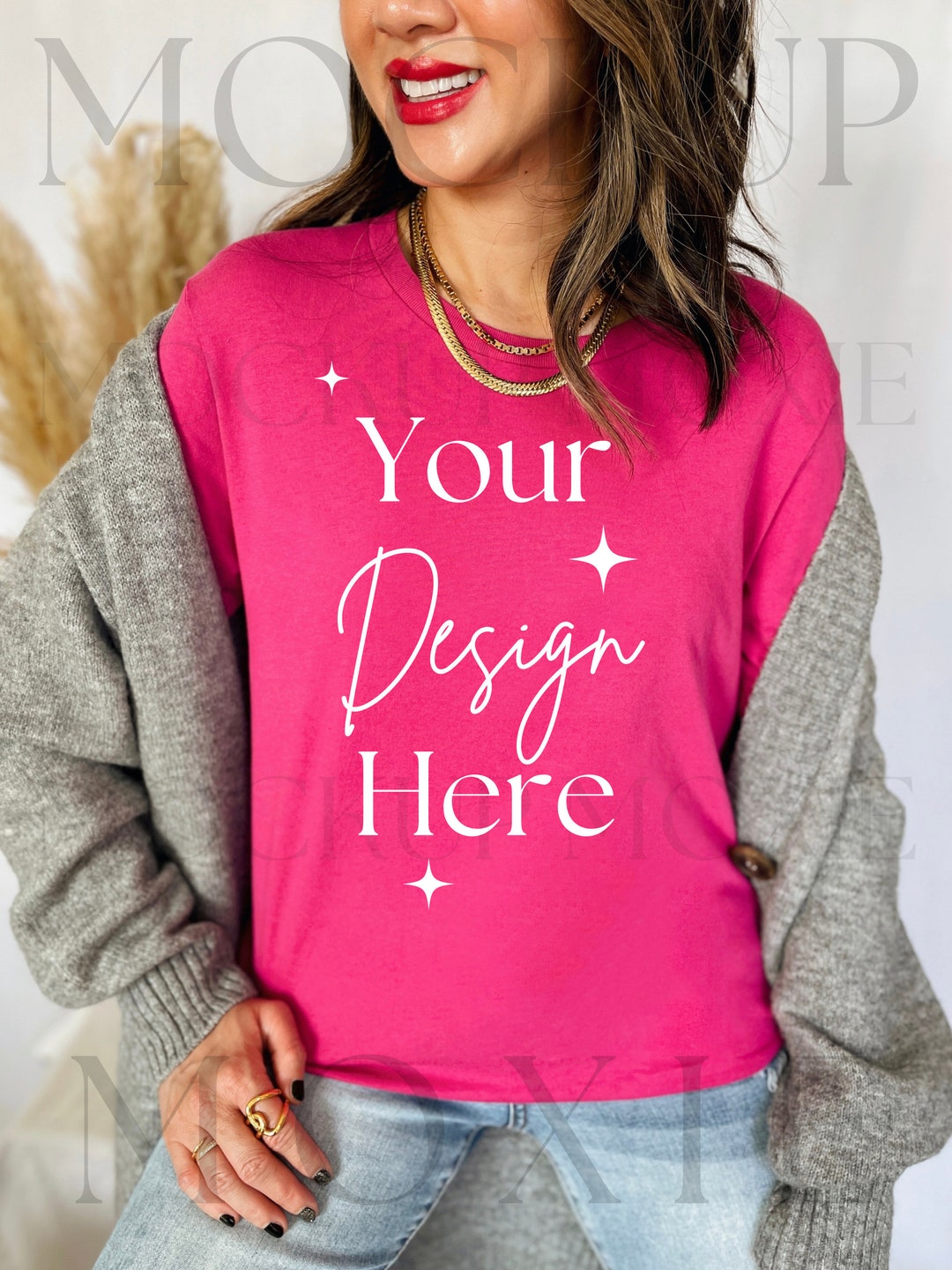 Bella Canvas 3001 Mockup, Berry Bella Canvas Mockup, Berry Bella Canvas ...