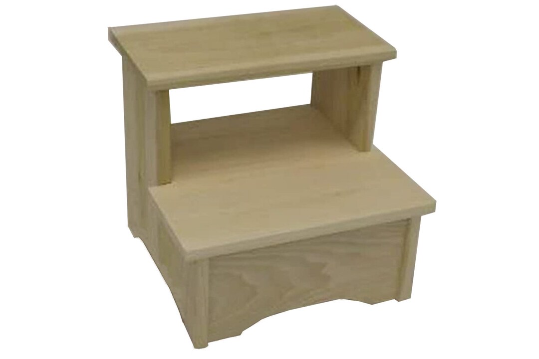 Step Stool | Footstool. Solid Hardwood, 13 Inches, Ideal for ...