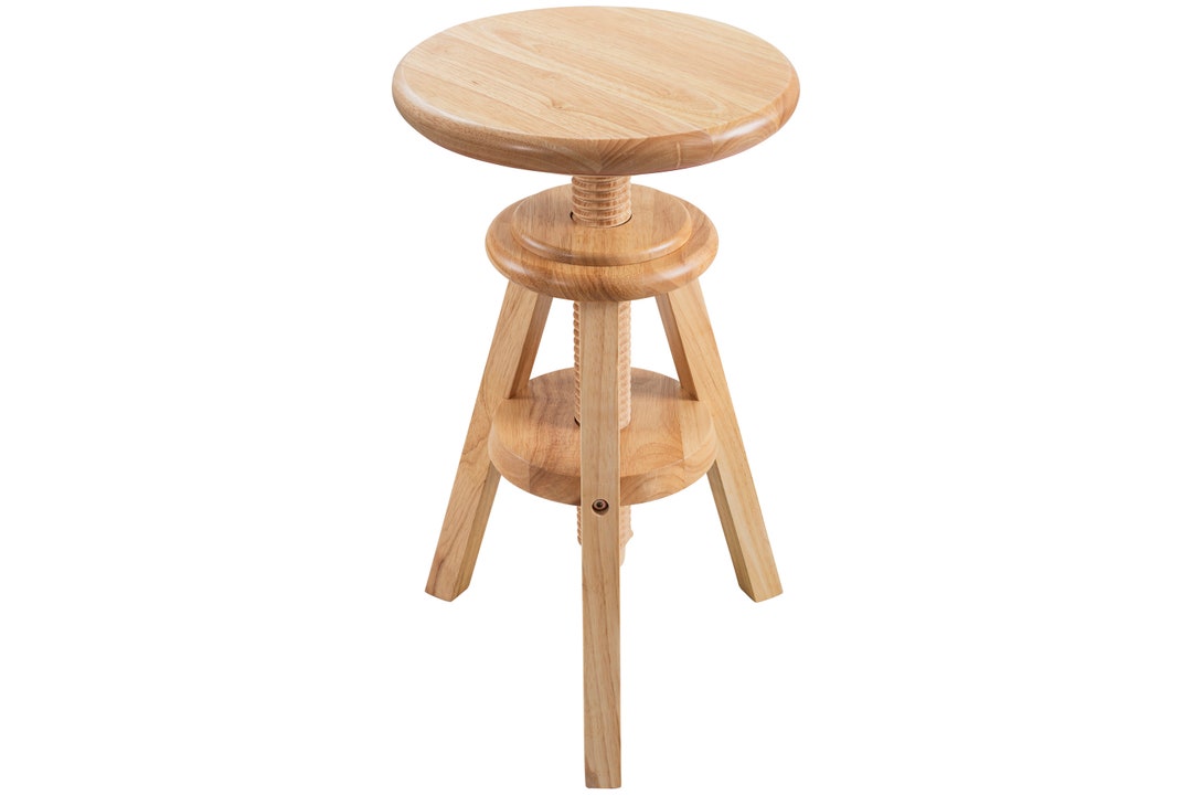 Piano Adjustable Stool, Wood Artist Art Stool, Wood Adjustable Stool ...