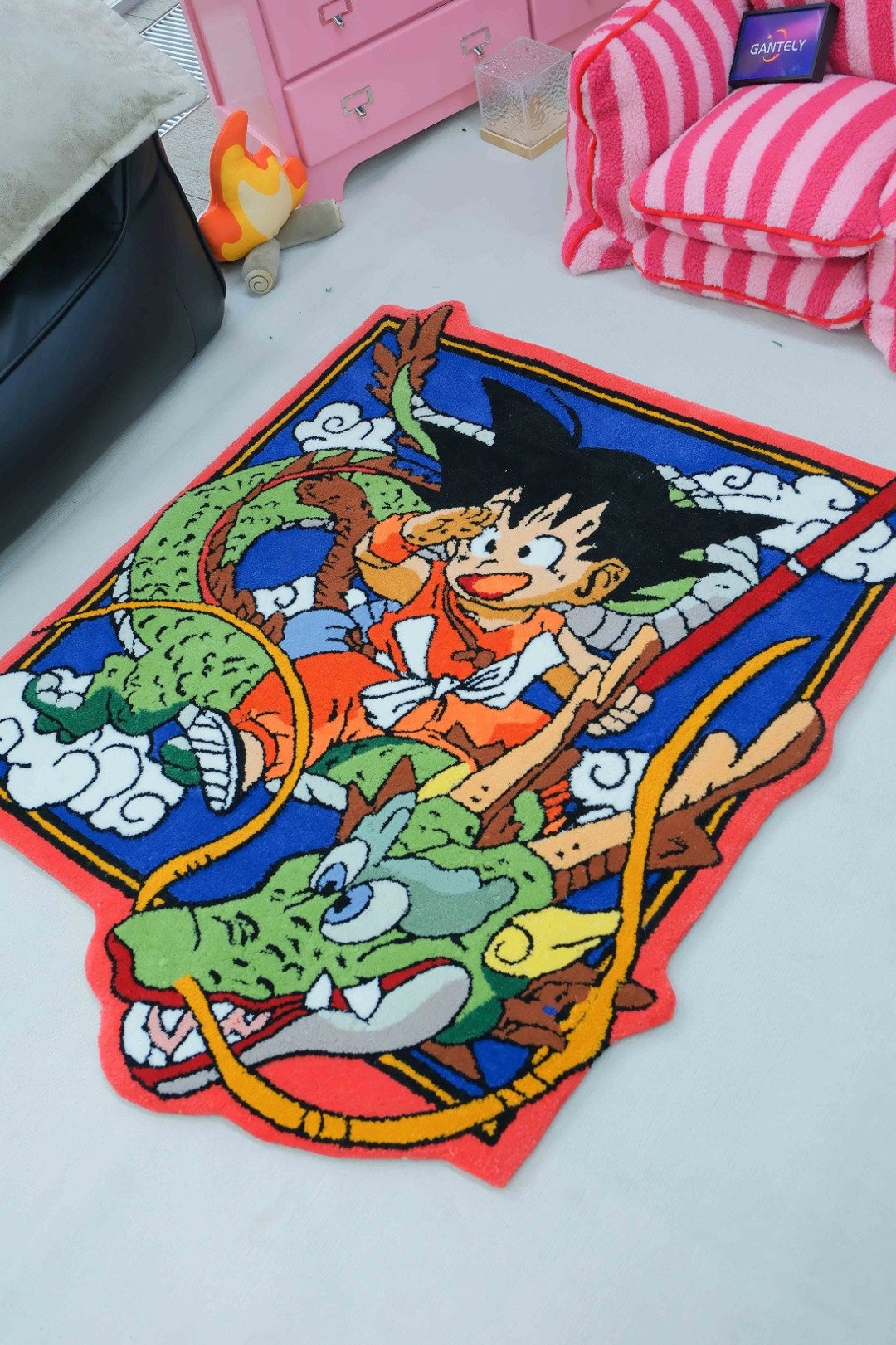 Hand Made 3D Tufted Dragon Ball Z Rug for Room, DBZ Rug for Bedroom ...