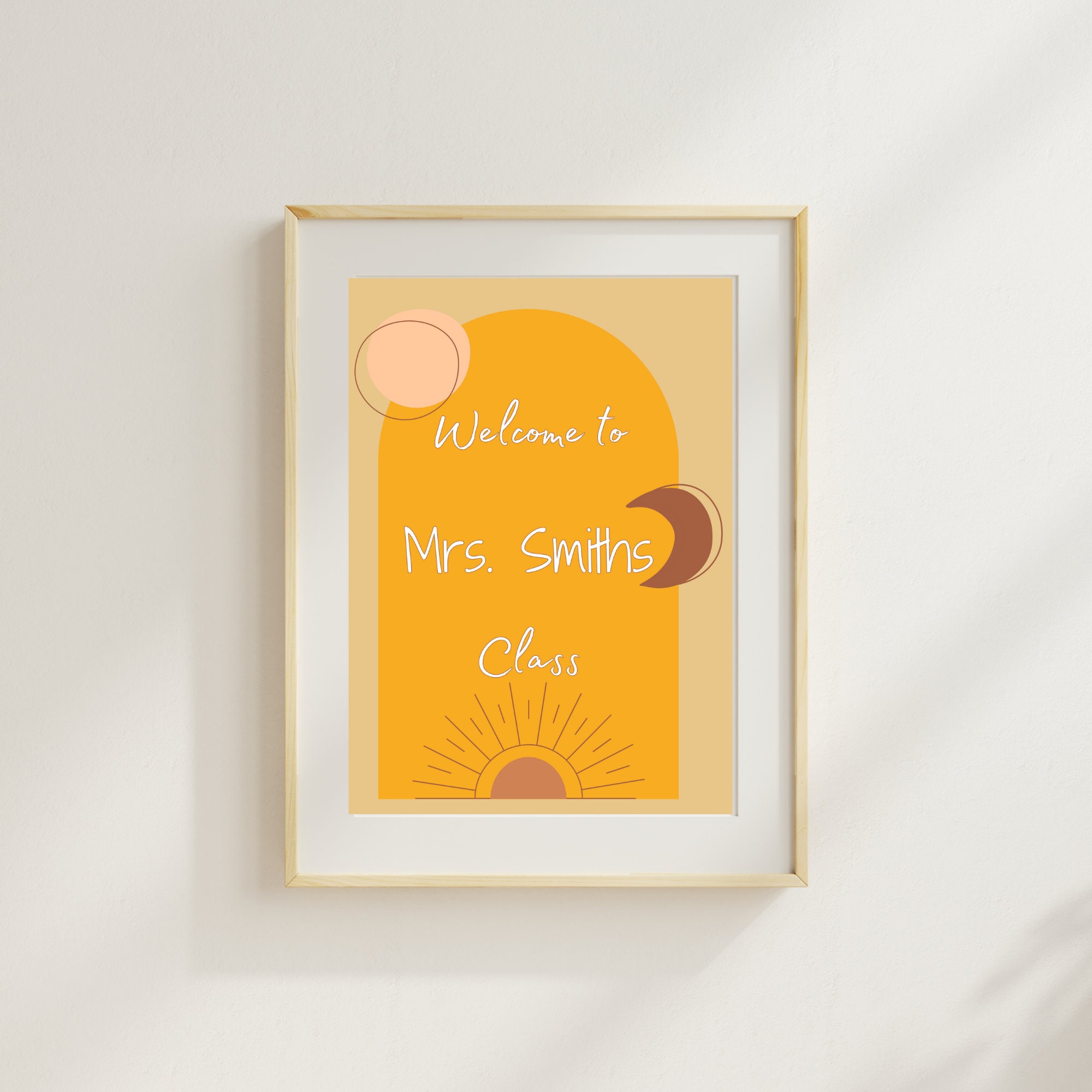 5 Boho Classroom Prints, 2 Editable Door Signs, Homeschool Decor ...