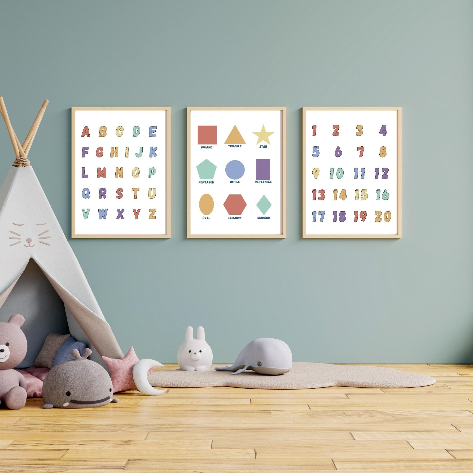 Rainbow Educational Posters 20 Homeschool Printables Toddler - Etsy