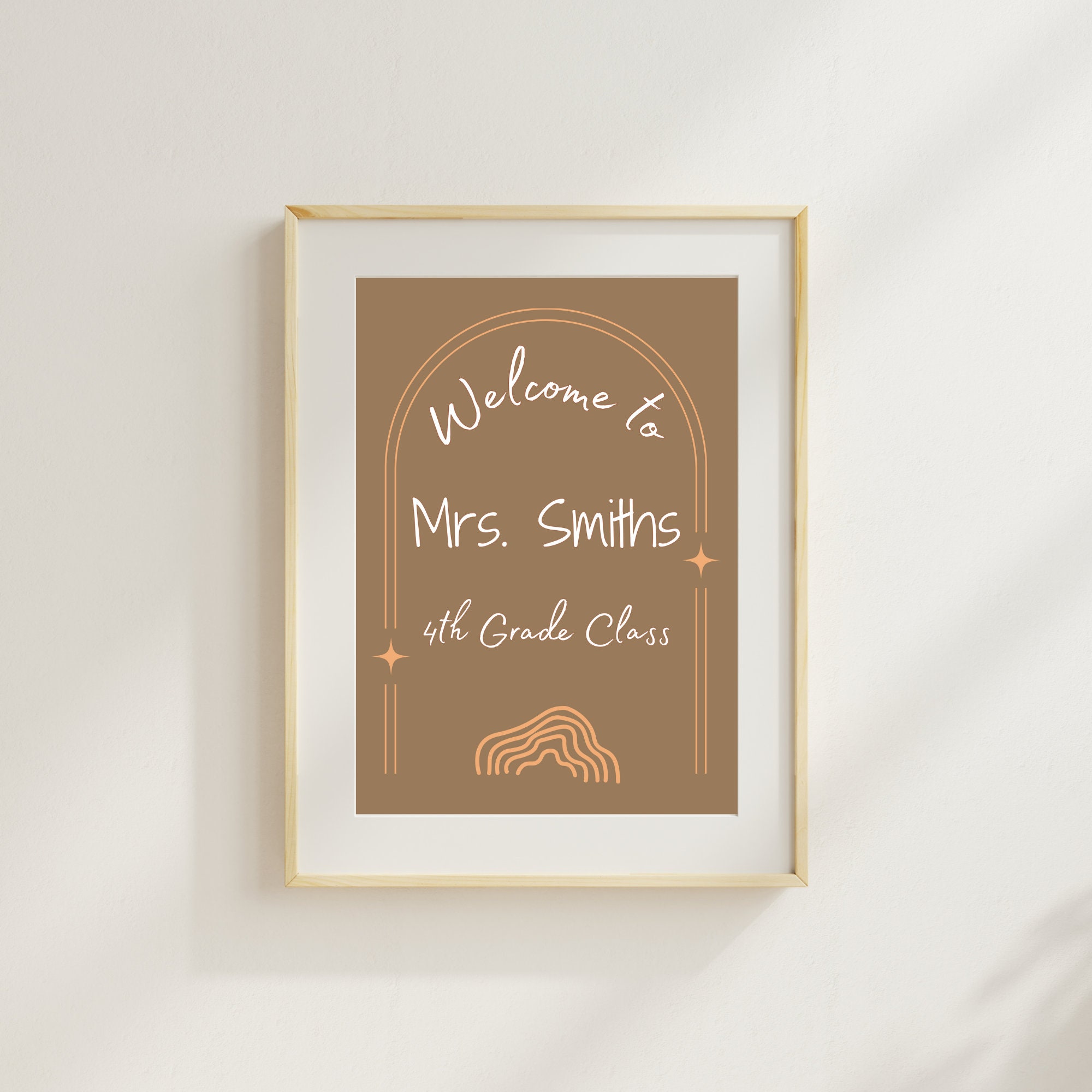 5 Boho Classroom Prints, 2 Editable Door Signs, Homeschool Decor ...