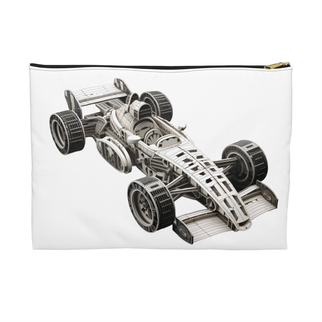 Zipper Bag Hotrod F1 Race Car Stock Roadster Classic Accessory Pouch ...