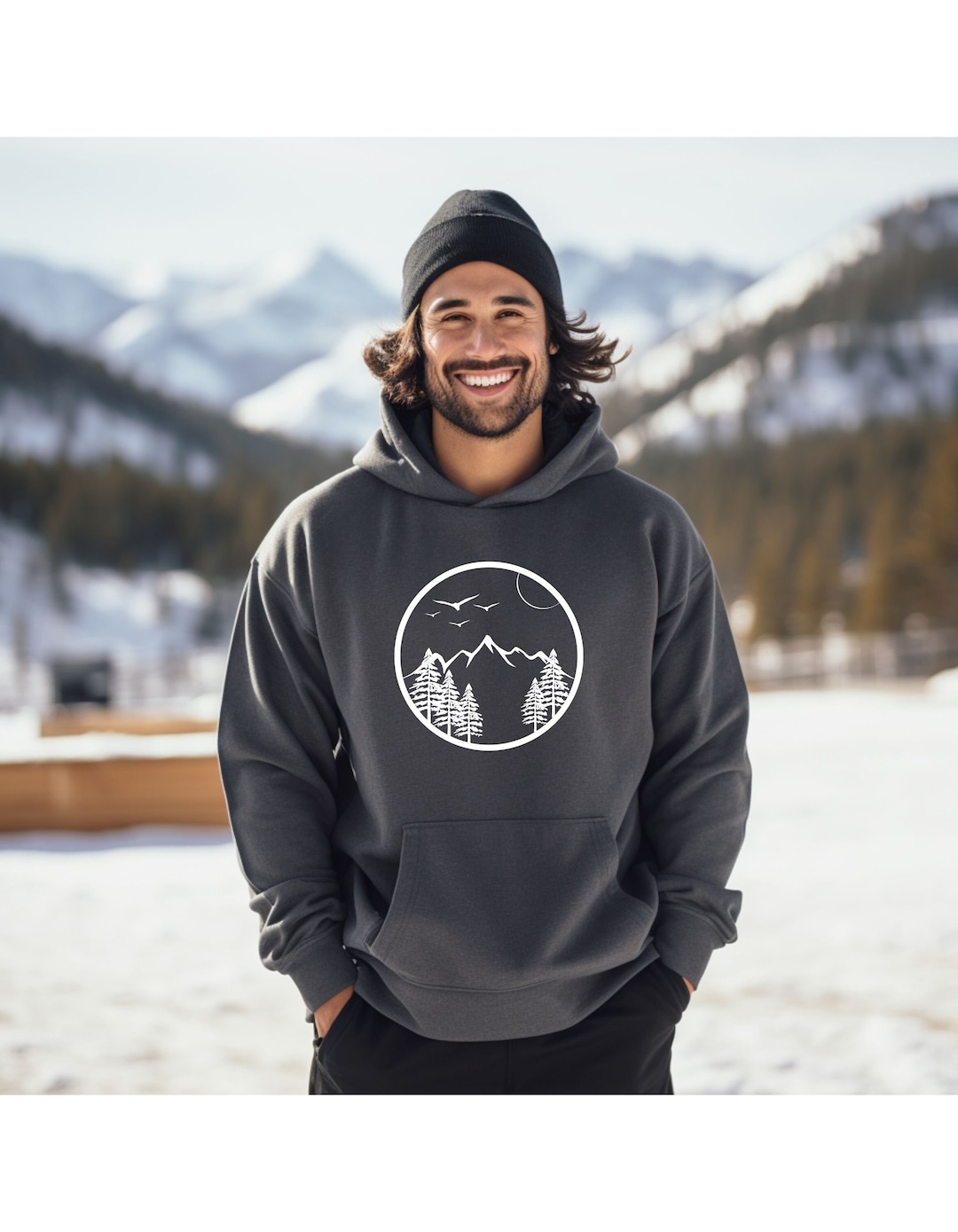 Mountain Hoodie for Men and Women, Forest Hoodie, Nature Sweatshirt ...