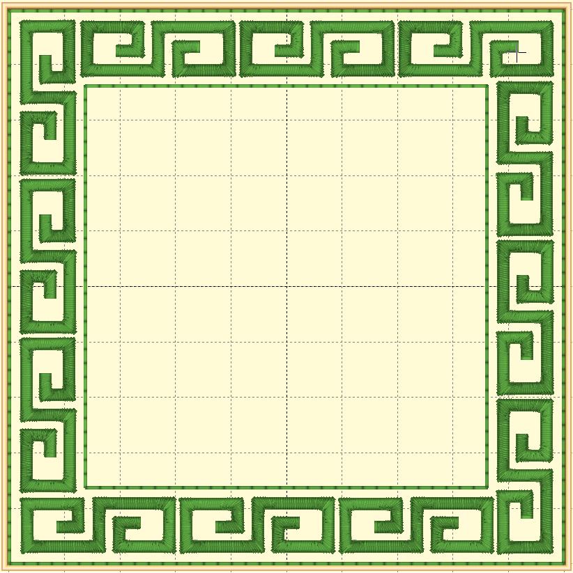 PES Embroidery Machine File, Themed Greek Key Tile Collection, Border ...