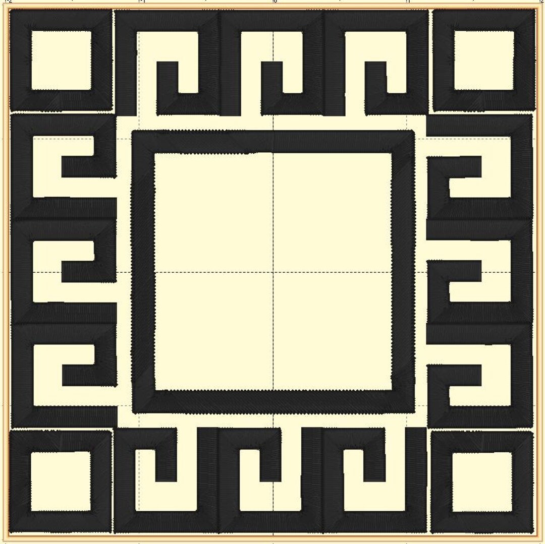 PES Embroidery Machine File, Themed Greek Key Border Collection, Piece ...