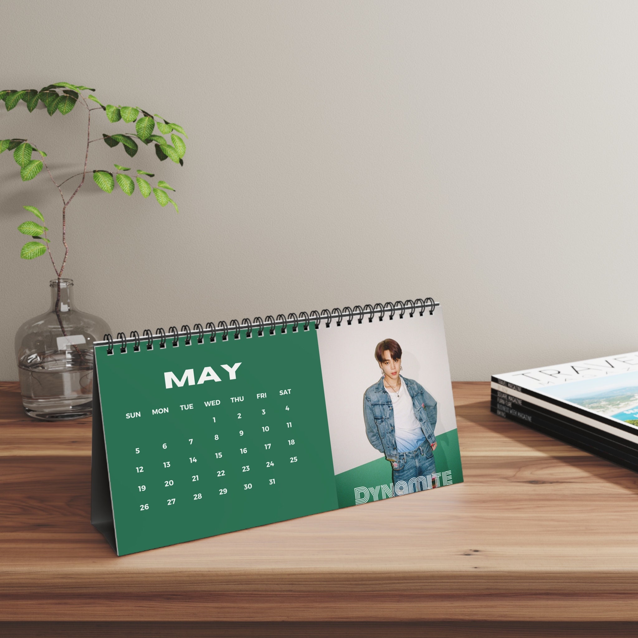 Jimin 2024 Desk Calendar Kpop Desk Decor Gift Office Desk - Etsy