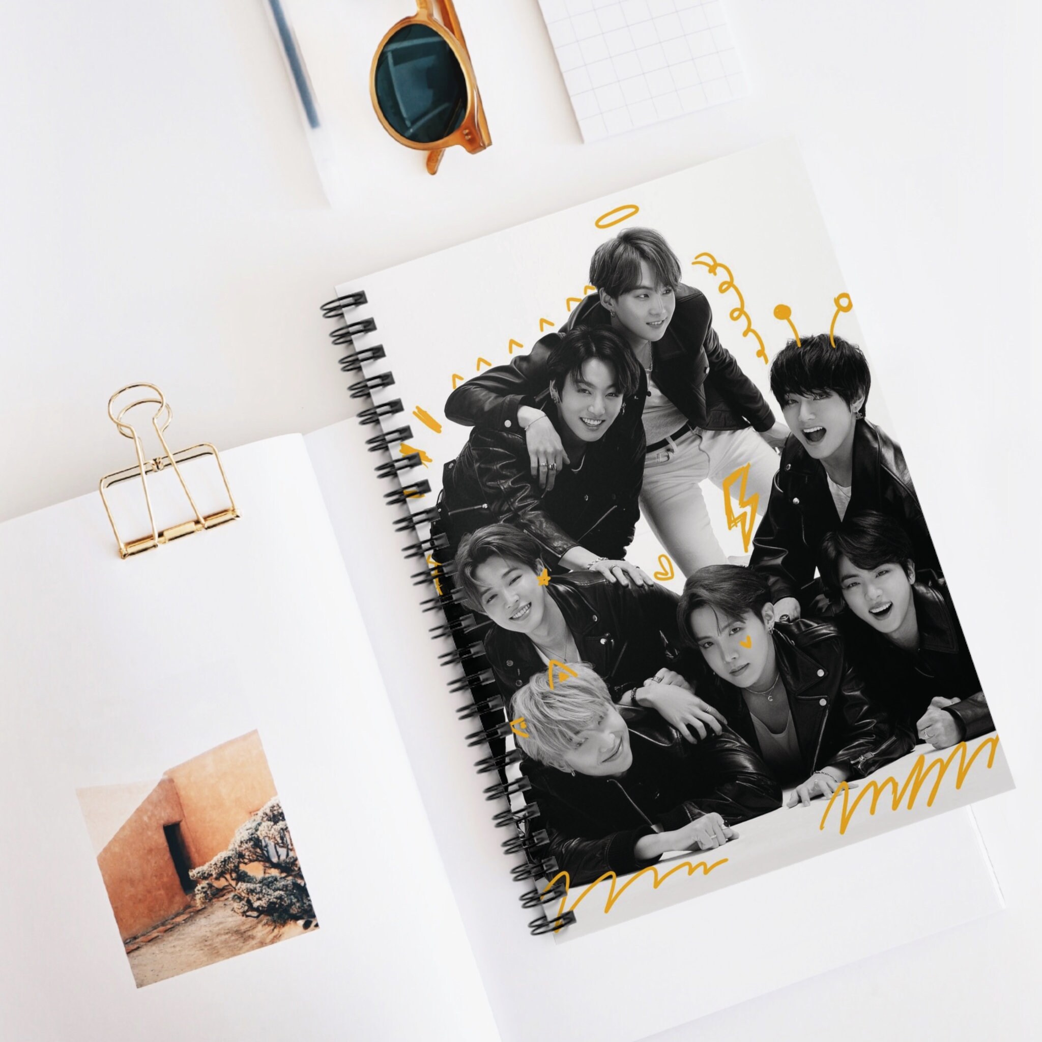 BTS Notebook Ruled Line Drawing Journal School Notes - Etsy