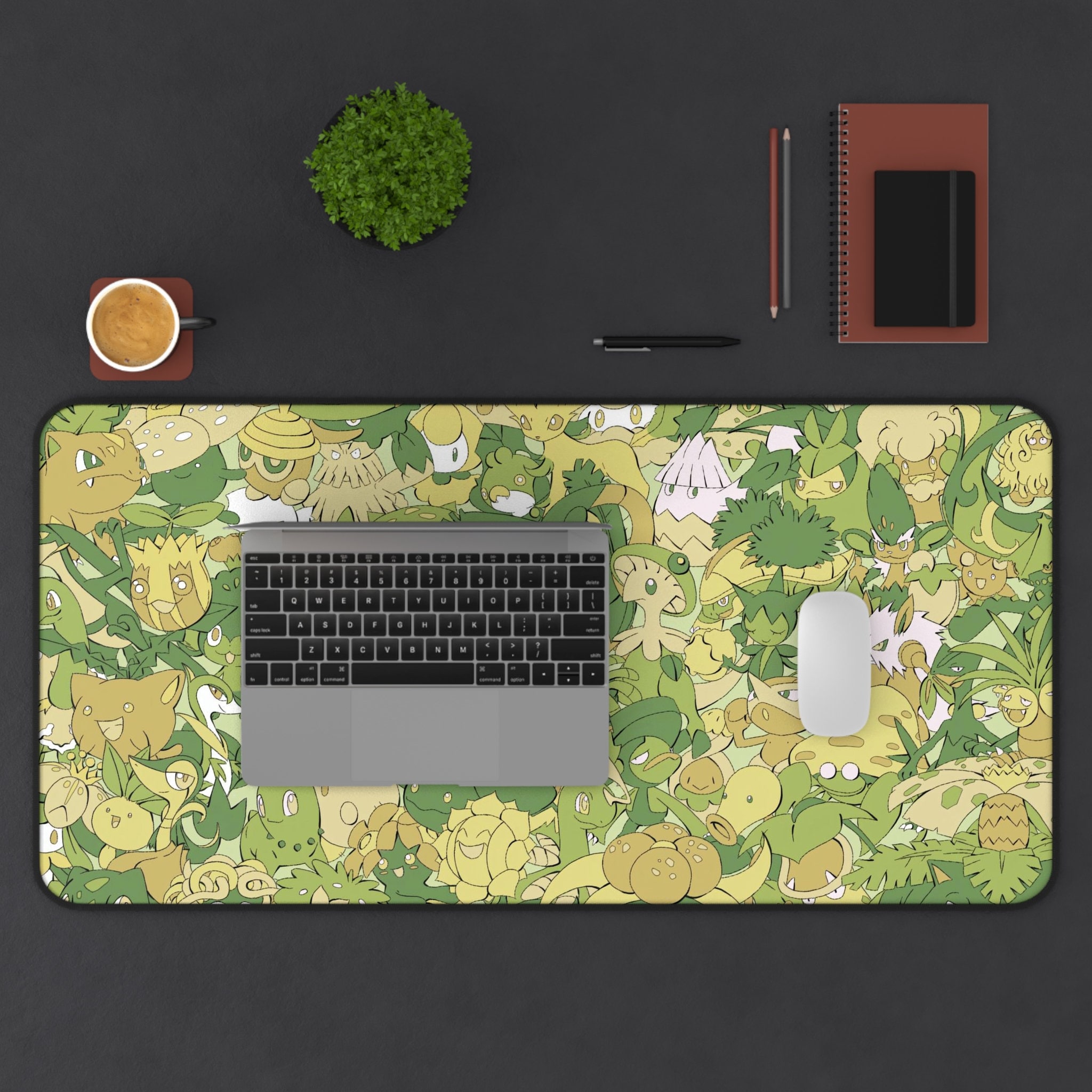 Grass Type Monsters PKM Desk Mat sold by Roundworm Mamoun | SKU ...
