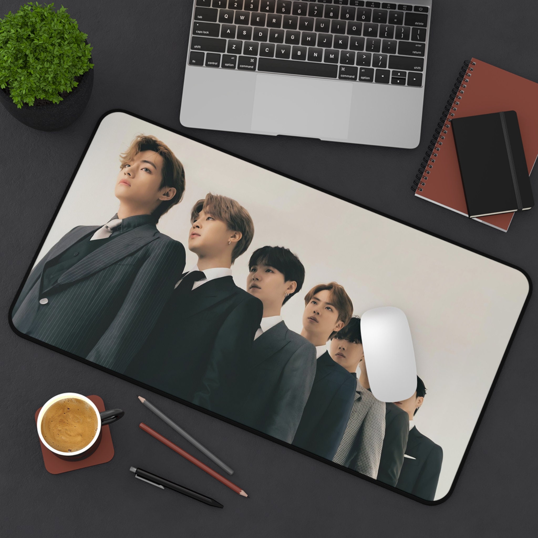 BTS Members Desk Mat 3 Sizes Kpop Bangtan Mouse Pad Desk - Etsy