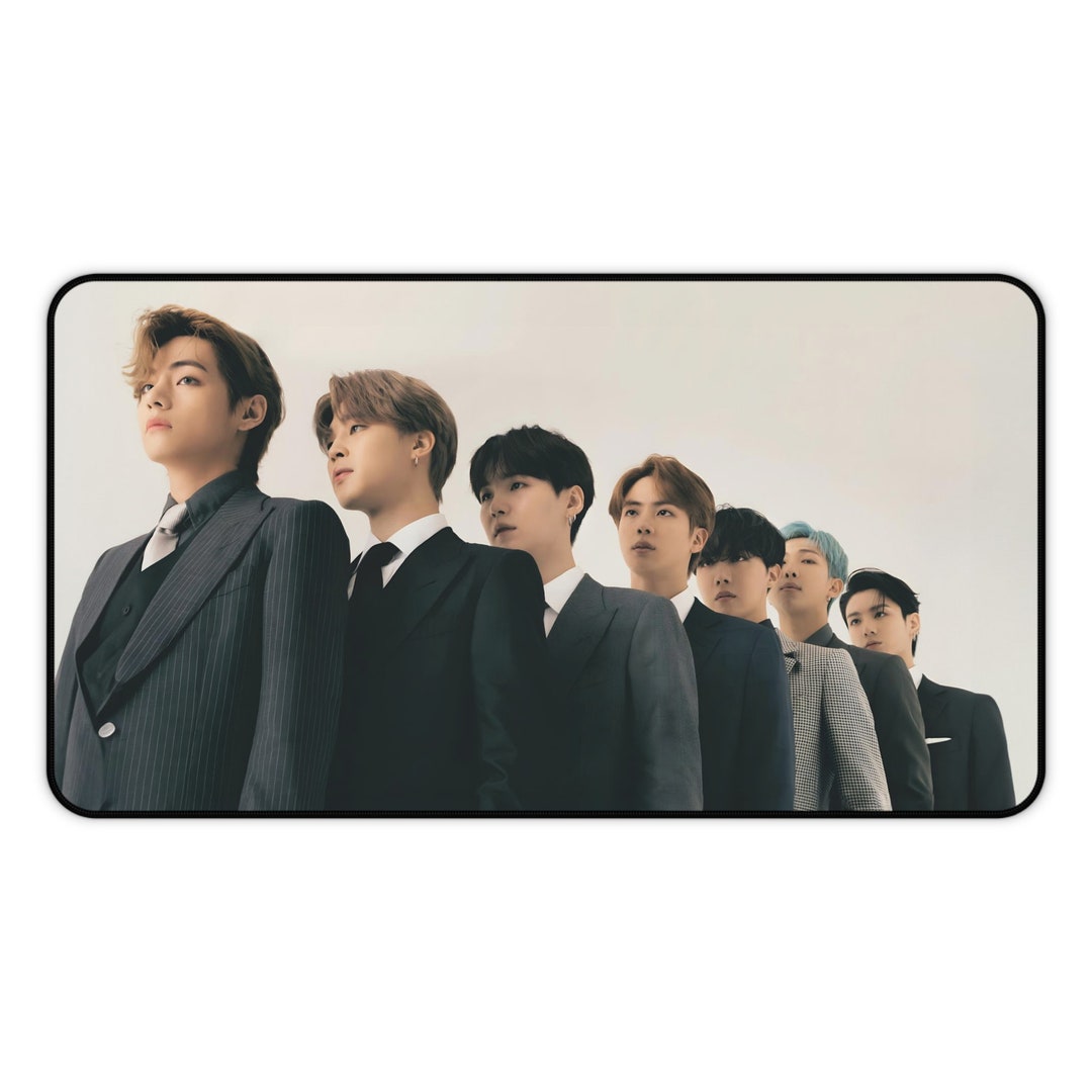 BTS Members Desk Mat 3 Sizes Kpop Bangtan Mouse Pad, Desk Decor, Trendy ...
