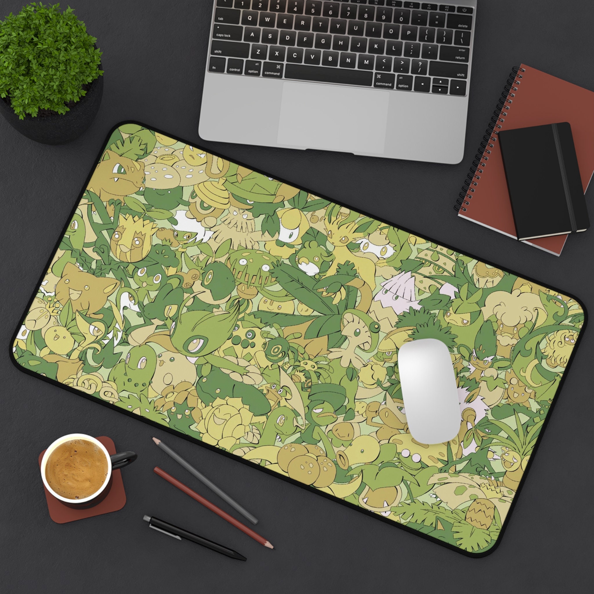 Grass Type Monsters PKM Desk Mat sold by Roundworm Mamoun | SKU ...