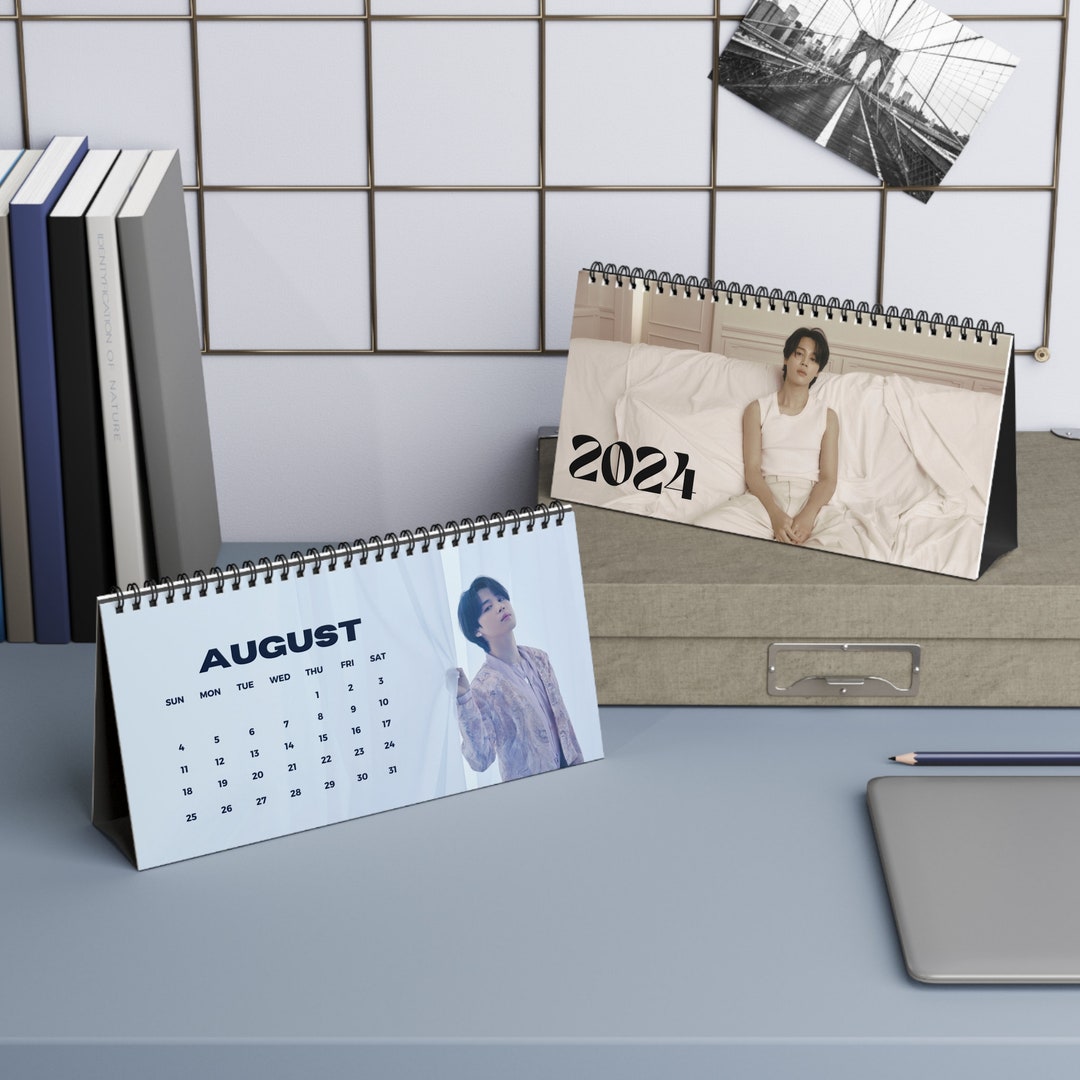 Jimin 2024 Desk Calendar Kpop Desk Decor Gift, Office Desk Calendar ...