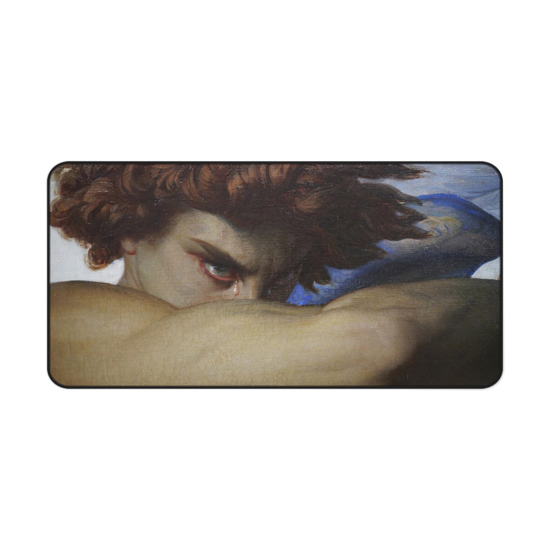 Fallen Angel Desk Mat Large Extended Mousepad, Painting Desk Mat ...