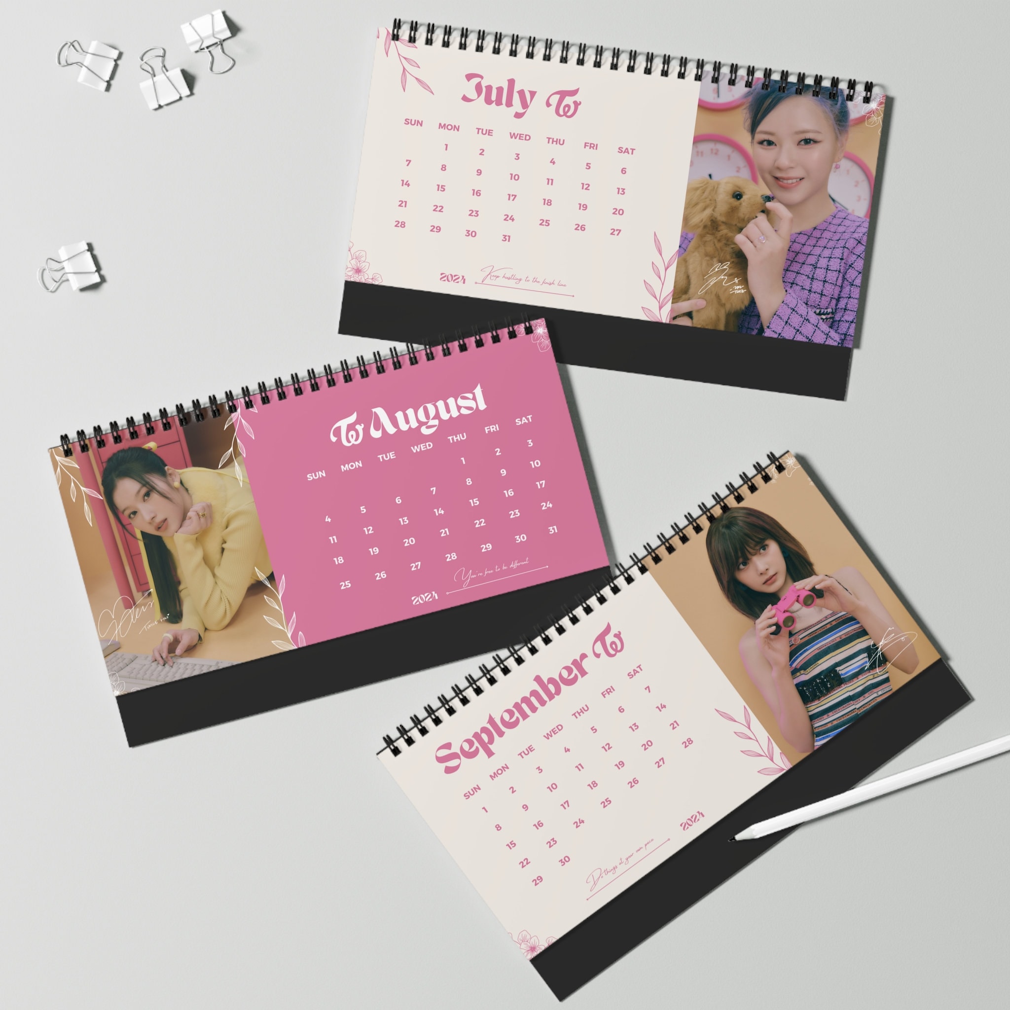TWICE 2024 Kpop Desk Calendar | Kpop Desk Decor Gift, Perfect Gift for ...
