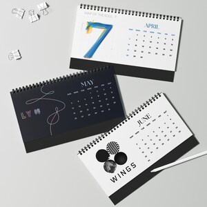 BTS Albums 2024 Desk Calendar Kpop Desk Calendar, Kpop 2024 New Year ...