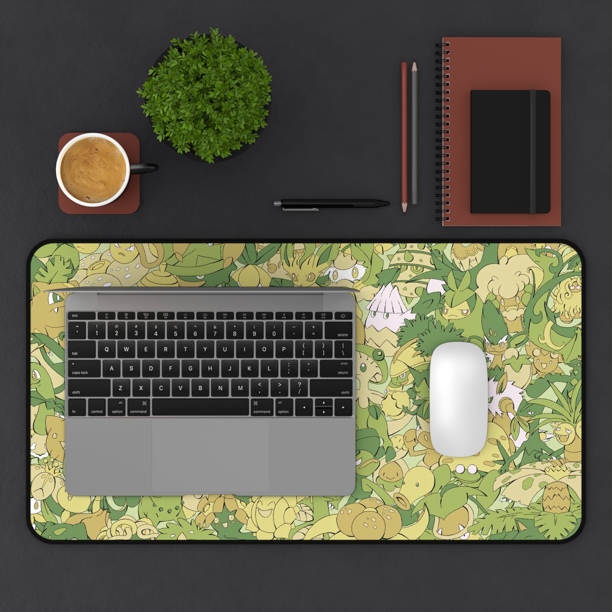 Grass Type Monsters PKM Desk Mat sold by Roundworm Mamoun | SKU ...