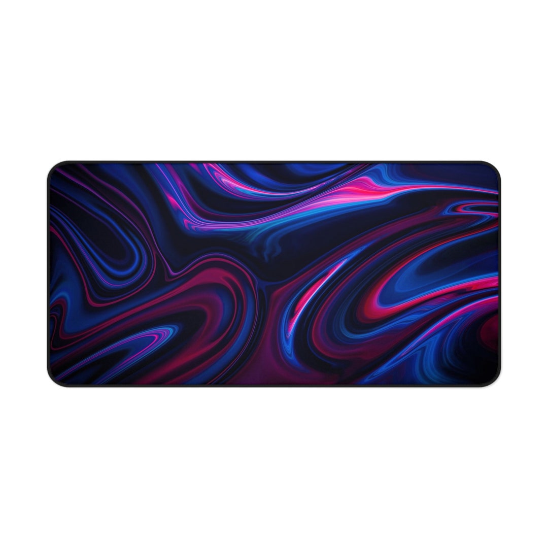 Dark Abstract Desk Mat 3 Sizes Liquify Large Mouse Pad, Desk Decor ...