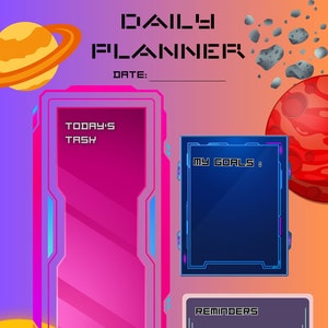 Stellar Space-themed Daily Planner: Organize Your Days With Galactic ...