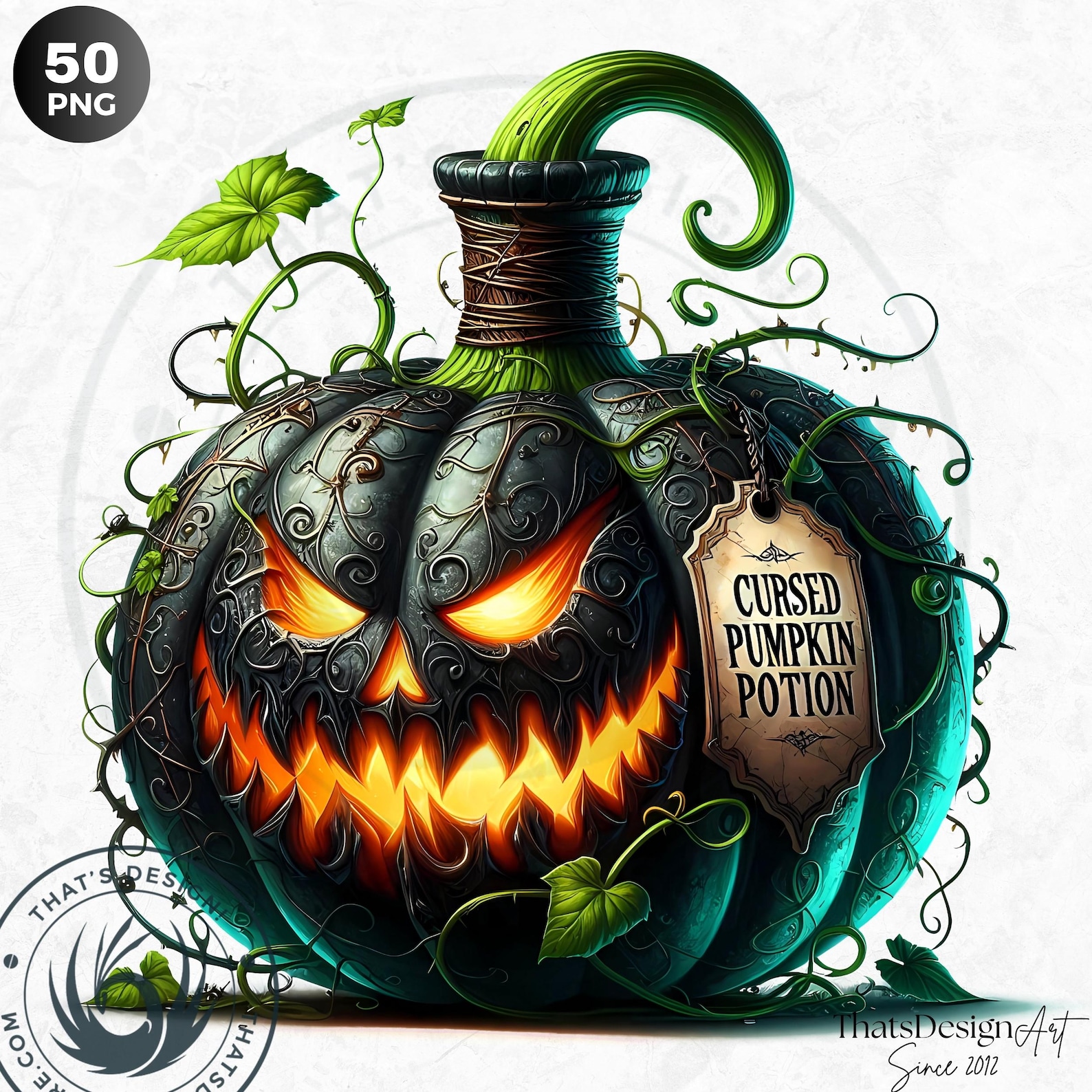 Halloween Potion Bottle Clipart Set: Witchcraft PNG (digital Download ...
