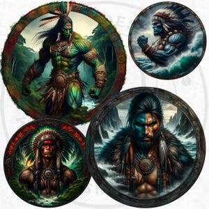 Native American Heroes Clipart Set, American Mythology, Iroquois, Hopi ...