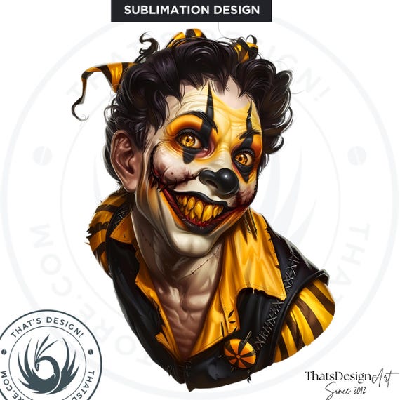 Evil Clown Face Paint Designs