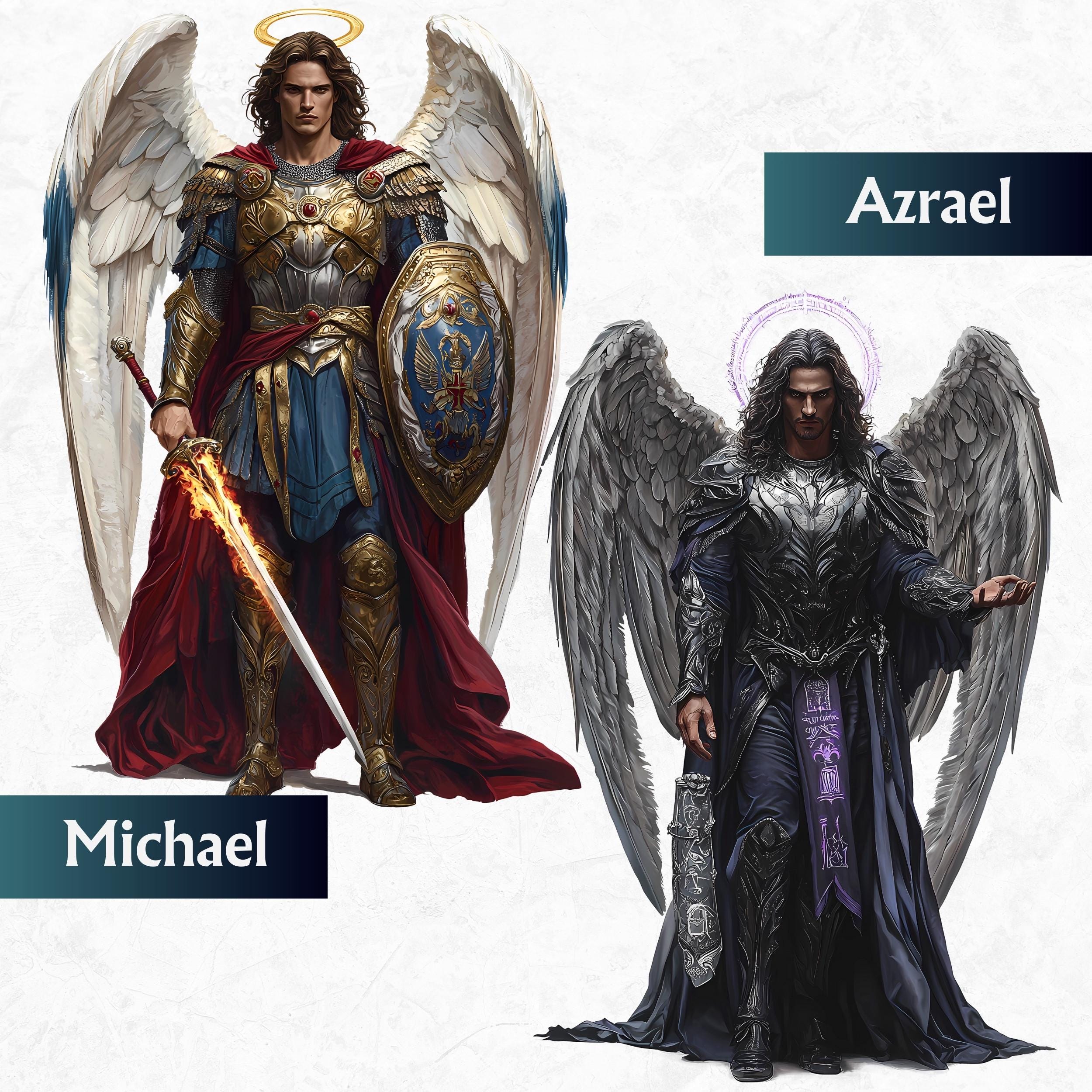 Conjunto de imágenes prediseñadas de arcángeles: ángeles cristianos ...