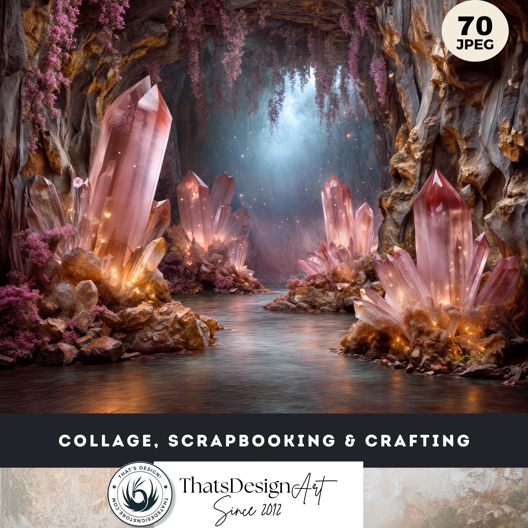 Fantasy Backdrops Landscape Digital Paper: RPG Backgrounds, Mystical ...