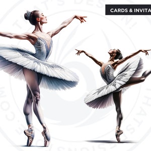 Elegant Ballerina Clipart PNG, Watercolor Classical Ballet Clipart ...