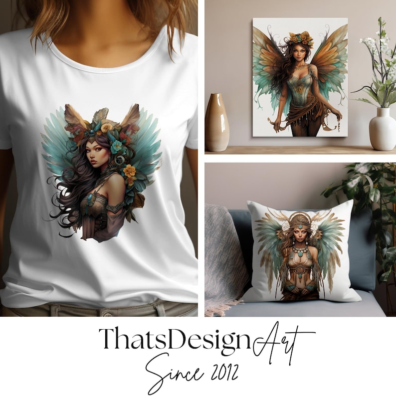Boho Western Fairy Clipart: Amerindian PNG Bundle (digital Download) - Etsy