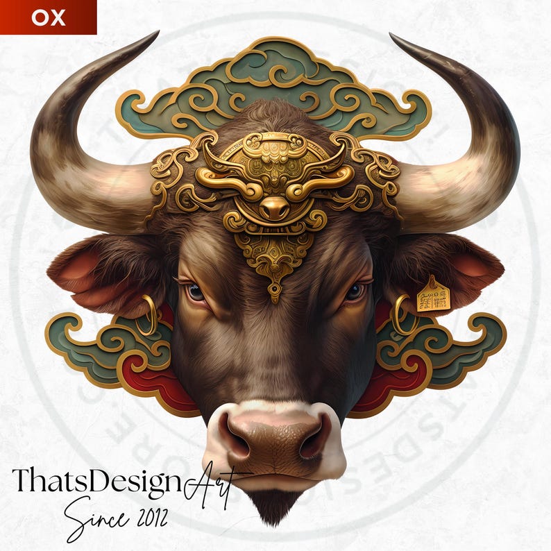 Chinese Zodiac Animal Cliparts: Lunar New Year Designs (PNG, Digital ...