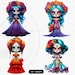 Cute Dolls La Catrina Day of the Dead PNG Clipart Día De Los Muertos ...