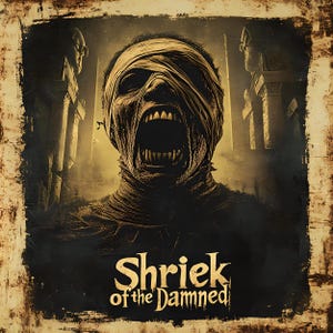 Pulp Mummy Digital Paper JPEG Set, Mummy Illustrations, Distressed ...