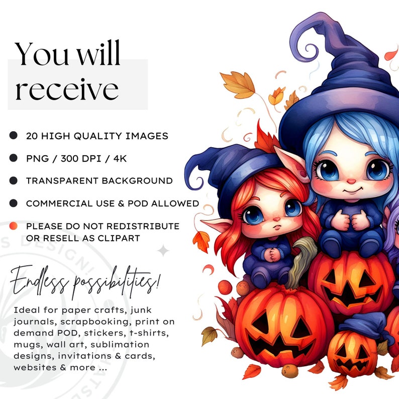 Watercolor Fall Garden Gnomes Halloween Clipart PNG Red and - Etsy