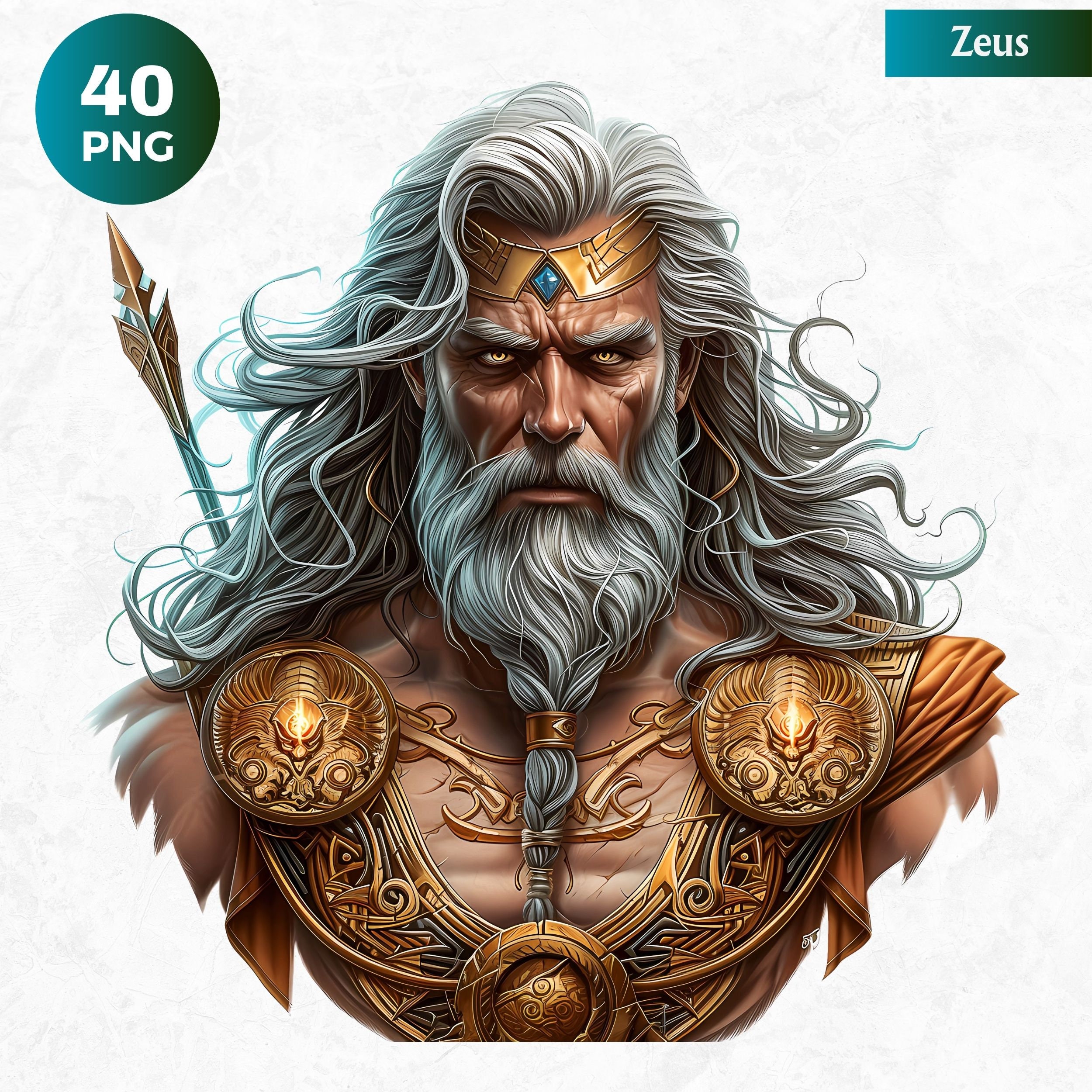Greek Gods Clipart Set: 40 Mythology Graphics (PNG) - Etsy