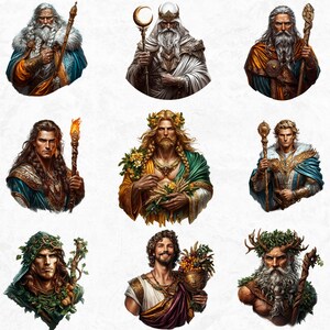 51 Slavic God Goddess Clipart Set, Eastern European Mythology Graphics ...