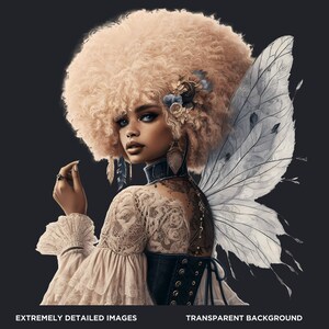 23 Western Boho Fairy Clipart Set, Gothic Fairies Clipart, Victorian ...