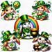 St Patricks Day Bunny Clipart: Shamrock Illustration (PNG) - Etsy