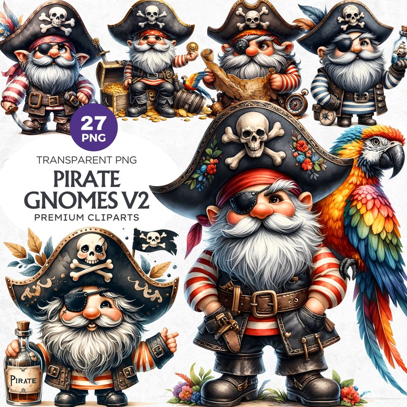 Pirate Gnome - Etsy