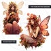 Peachy Boho Fairy Clipart PNG, Pink Fairies Clip Art, Bohemian Clipart, Fairytale Bundle PNG for ...
