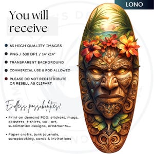 63 Authentic Tiki Masks Cliparts | Hawaiian, Marquesan, Maori, Rapa Nui ...