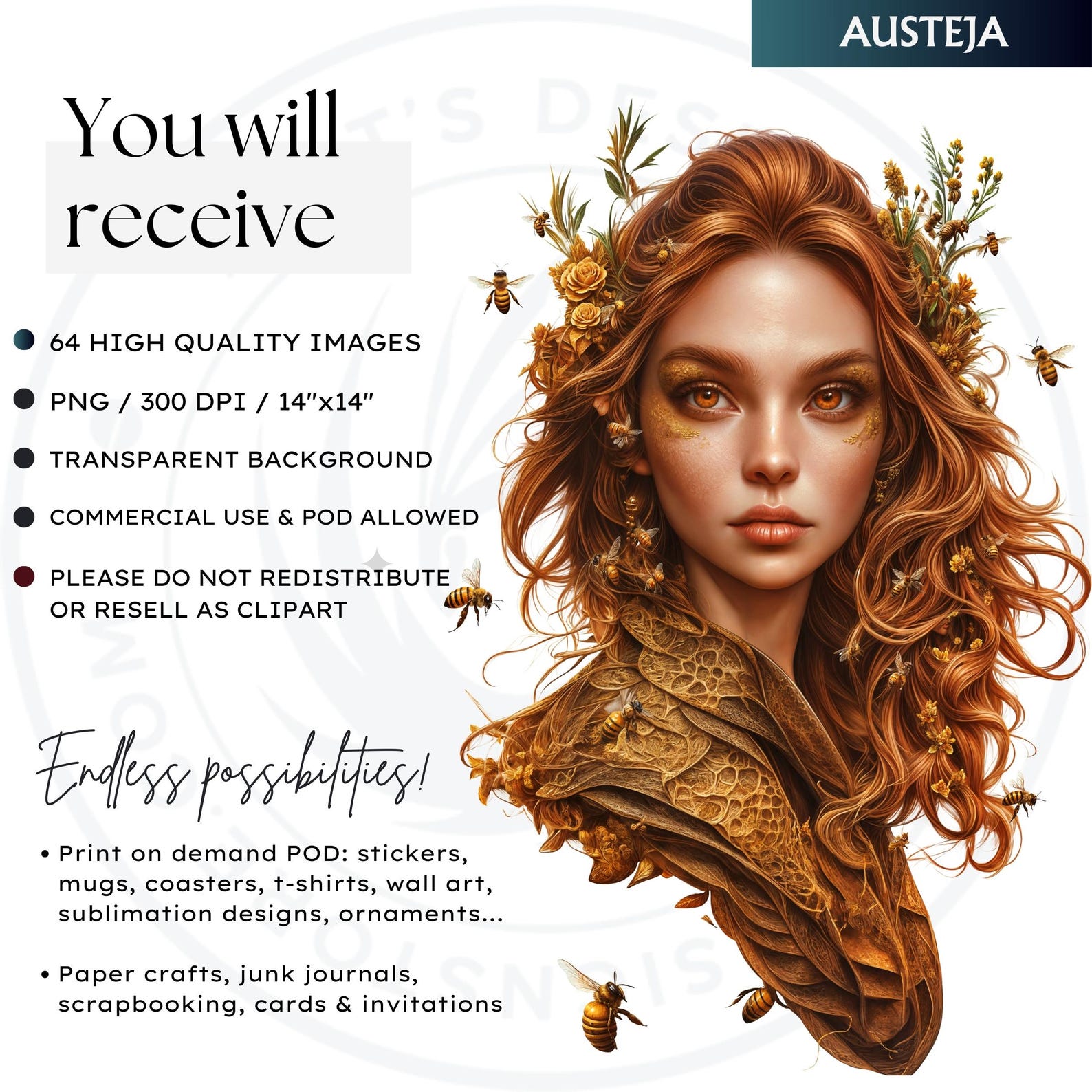 Baltic Gods and Goddesses Clipart: Mythology Art Set (PNG, Digital ...