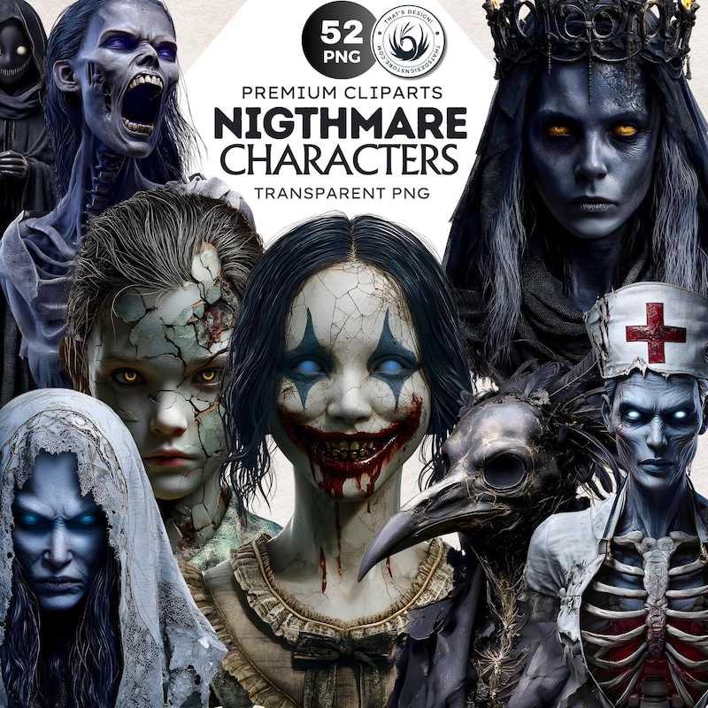 Halloween Scary Monster Cartoon - Etsy UK