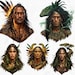 Maori Atua Gods Clipart Set: Polynesian Tribal Tattoo Art (PNG, Digital ...