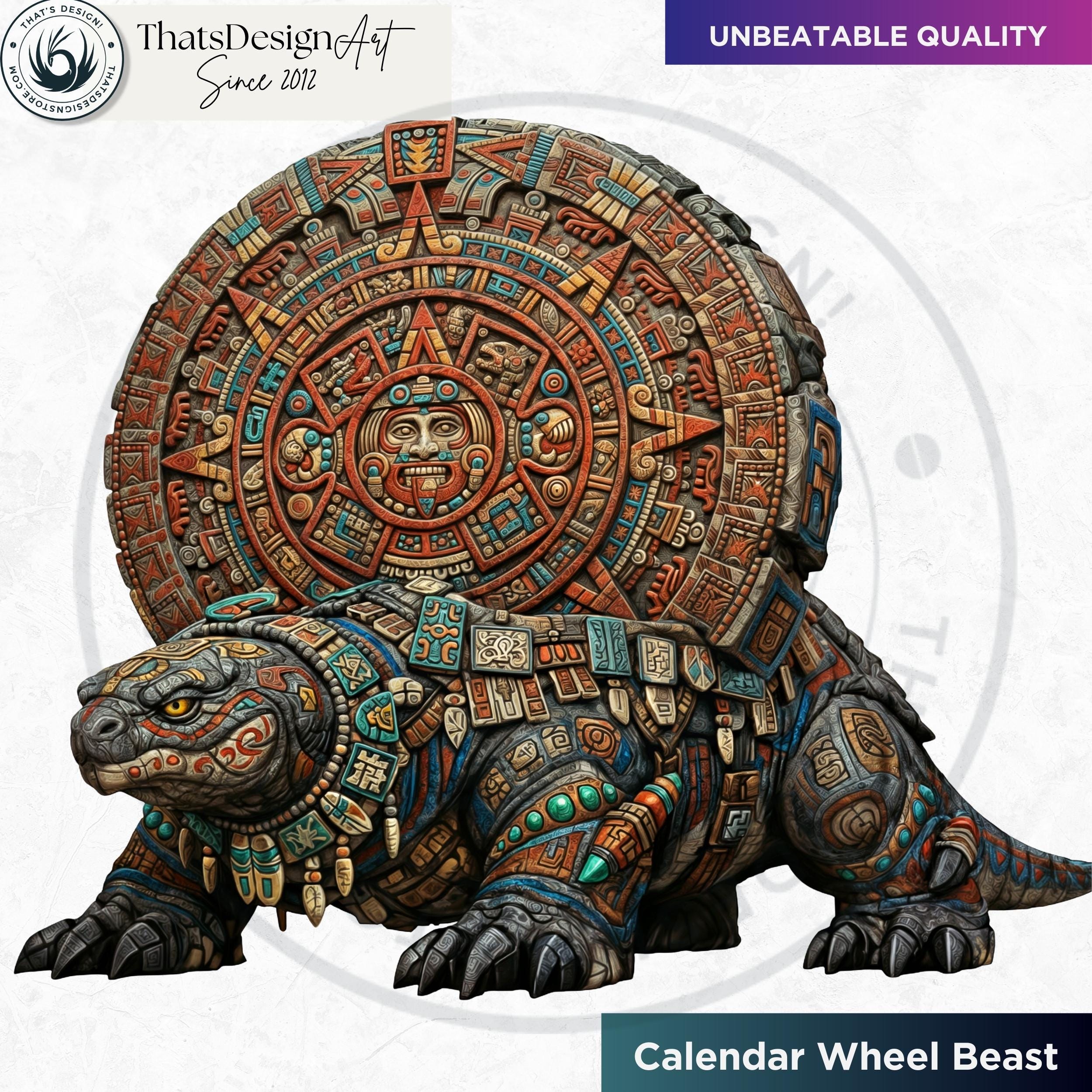 Mayan Mythic Gods Beasts Clipart Bundle: Mesoamerican Monsters, Ancient ...