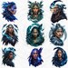 Maori Atua Gods Clipart Set: Polynesian Tribal Tattoo Art (PNG, Digital ...
