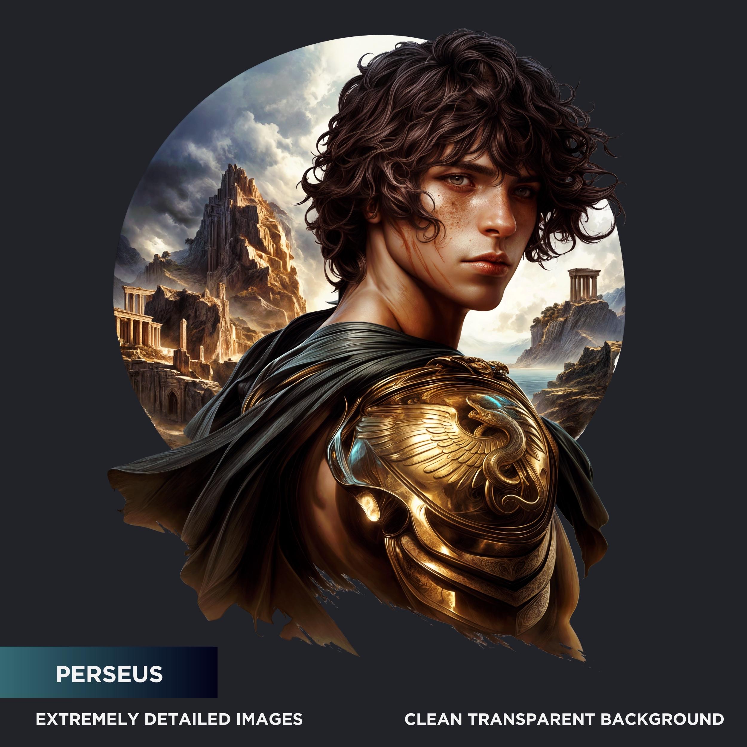 Greek Heroes Clipart: Hercules, Achilles, Perseus (digital Download ...