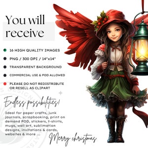 Cute Christmas Fairy PNG Clipart, Christmas Fairies, Winter Clipart ...